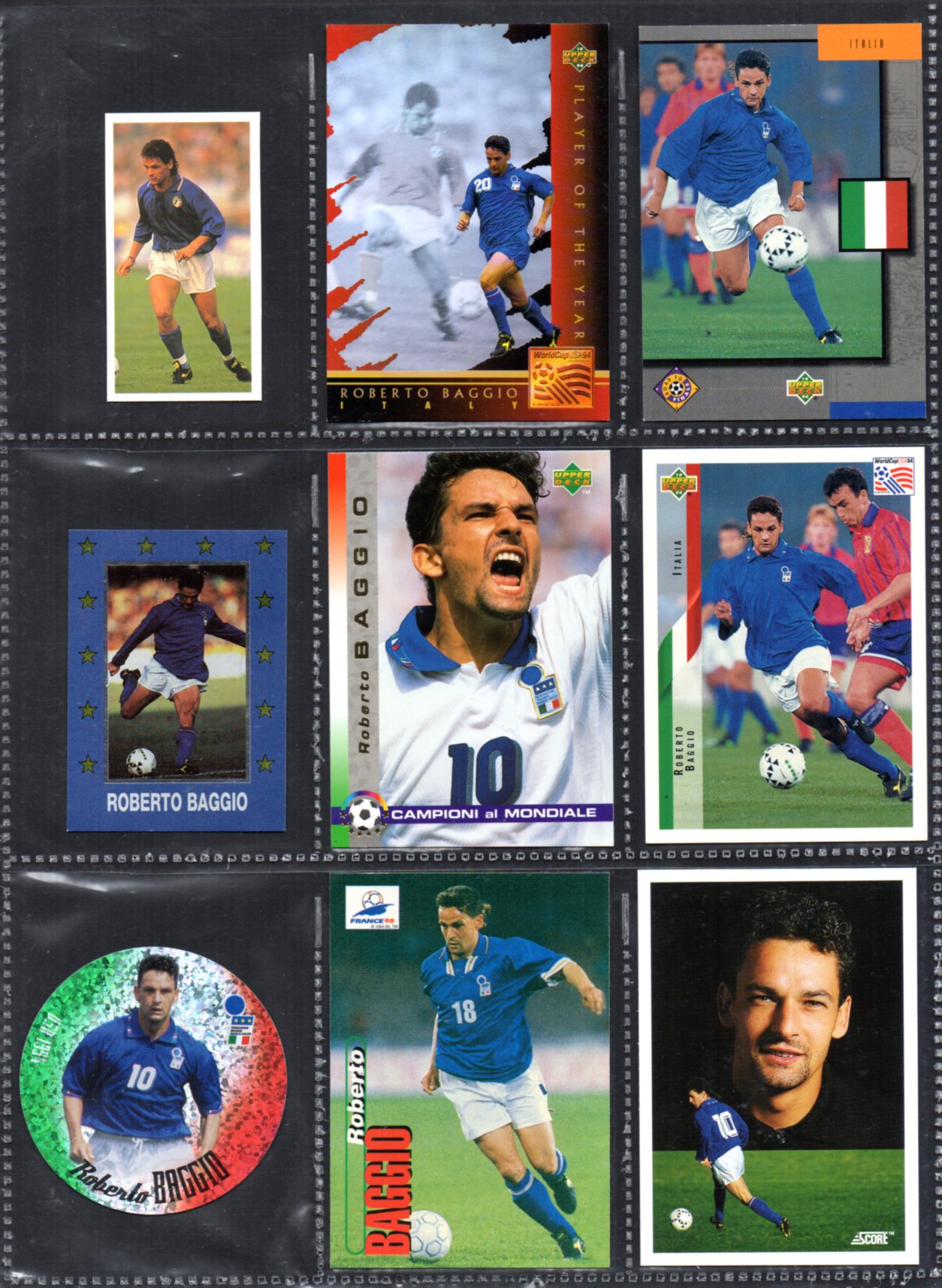 Baggio Roberto - Cards, Stickers, Pictures and other - Football Vintage ...